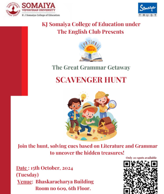 The Great Grammar Gateway: Scavenger Hunt | SVU