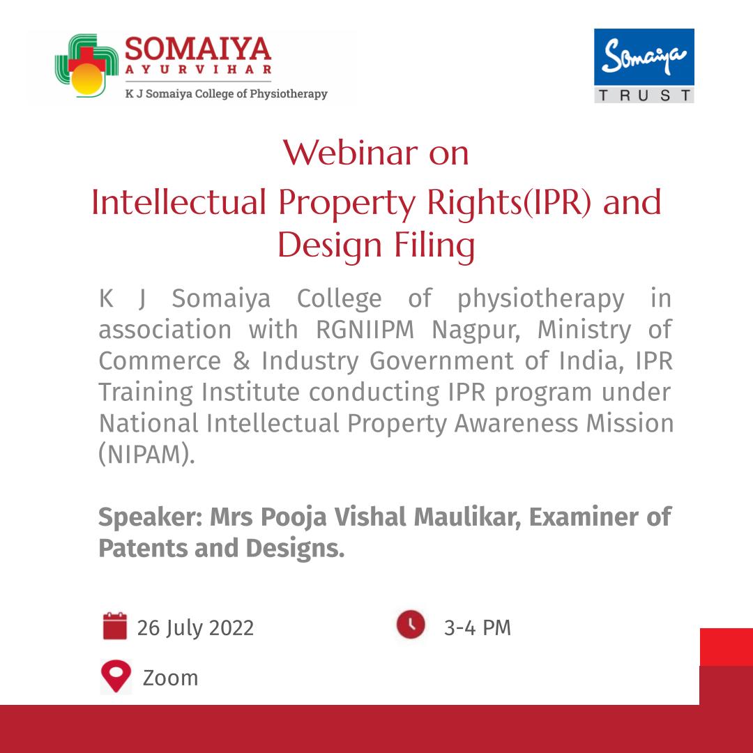 Intellectual property rights(IPR) and design filing | Gallery | SVU